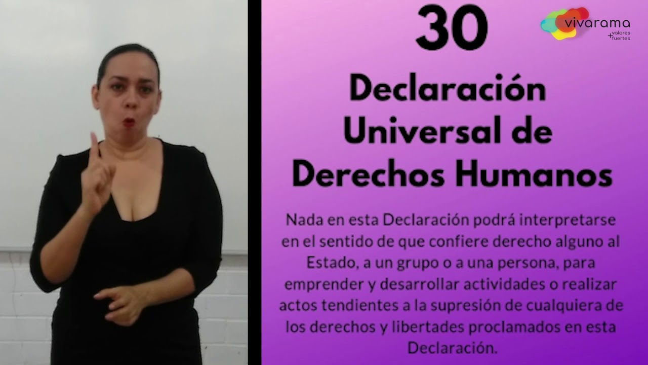 ARTICULO 30 Declaración Universal de los Derechos Humanos interpretado ...