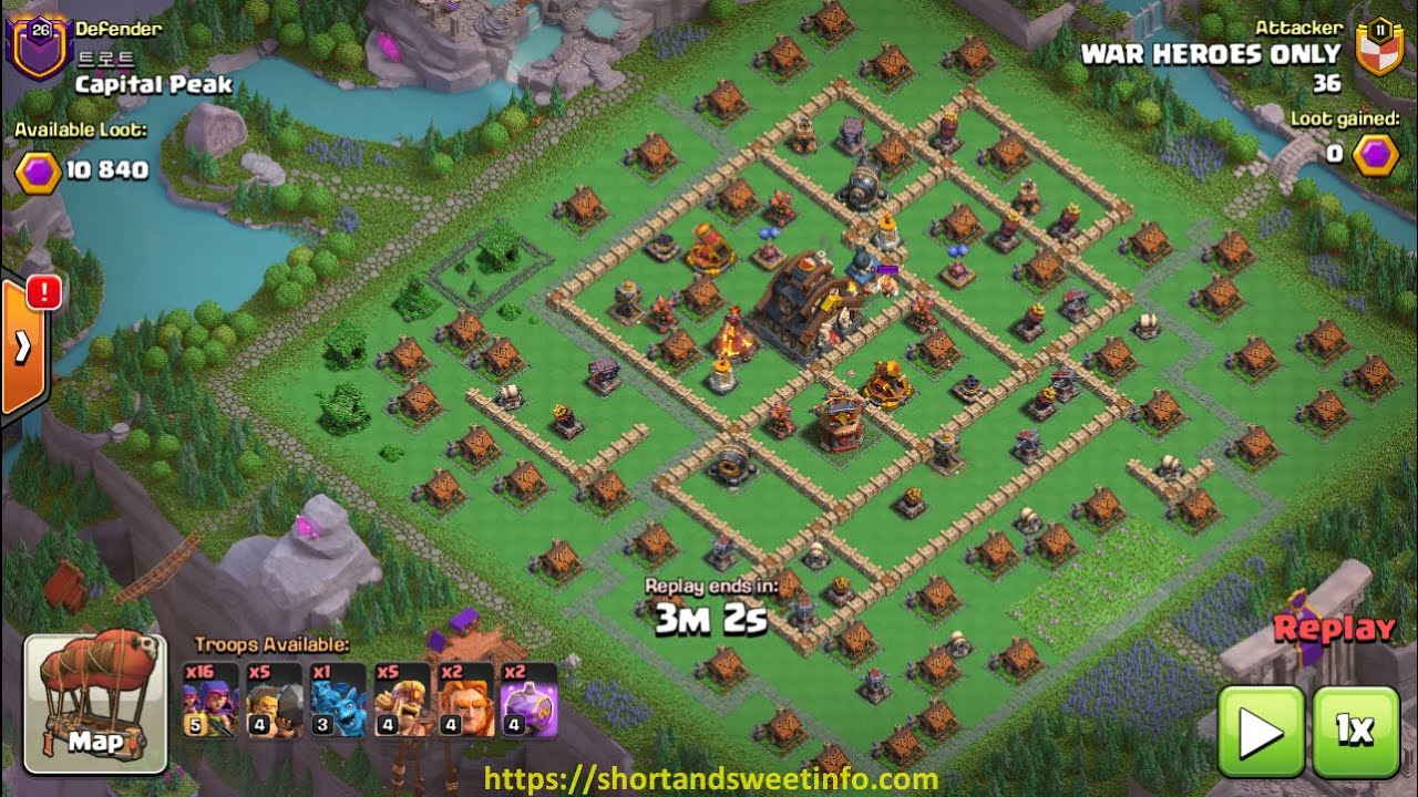 Capital Peak Level 8 Central In 3 Attacks layout 17 YouTube Capital Peak Level 8 Central In 3 Attacks layout 17 YouTube