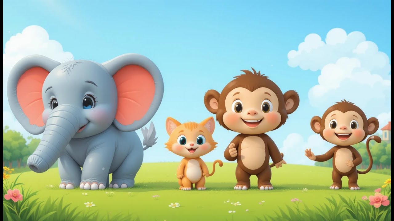 LETS COUNT ANIMALS | HELLO RHYME - YouTube