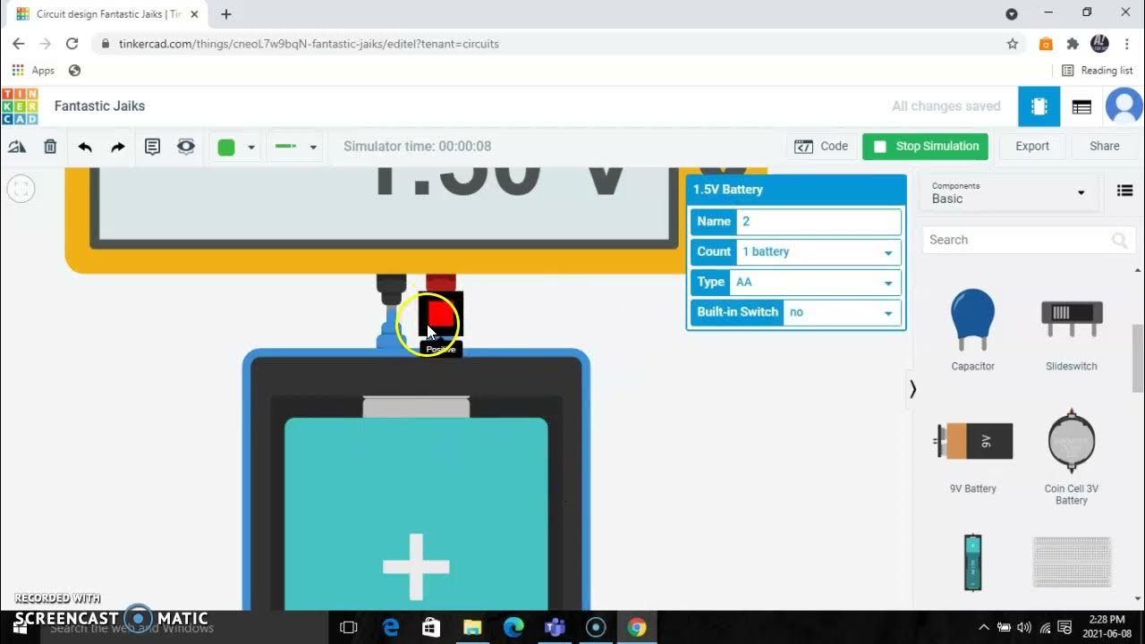 hw to on the multimeter in tinkercad - YouTube