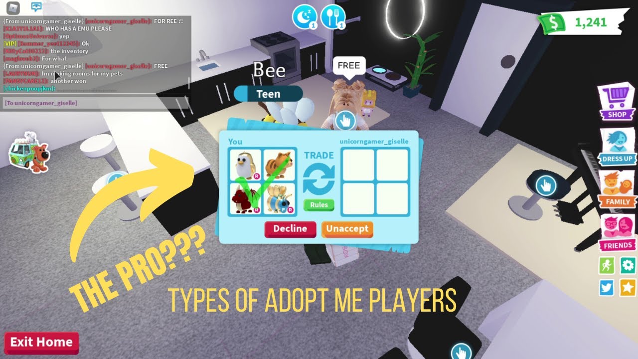 TYPES OF ADOPT ME PLAYERS!!! (Roblox Adopt Me) - YouTube