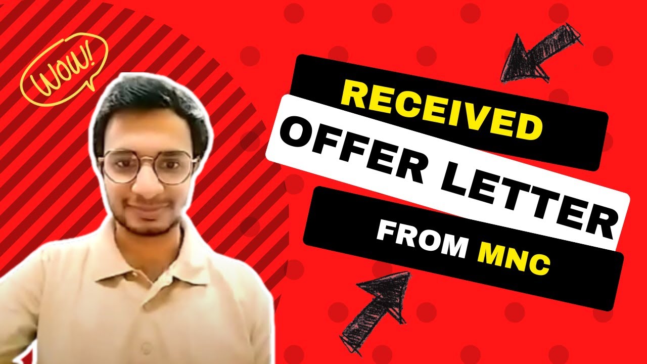 Offer Letter from an MNC | Jobaaj Investment Banking Student - YouTube