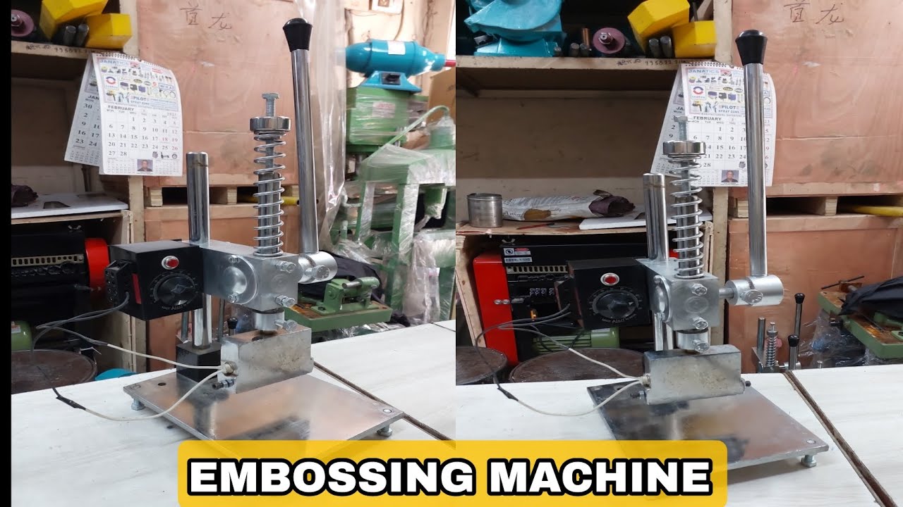 Embossing Machine | Leather Embossing Machine | Embossing Press - YouTube