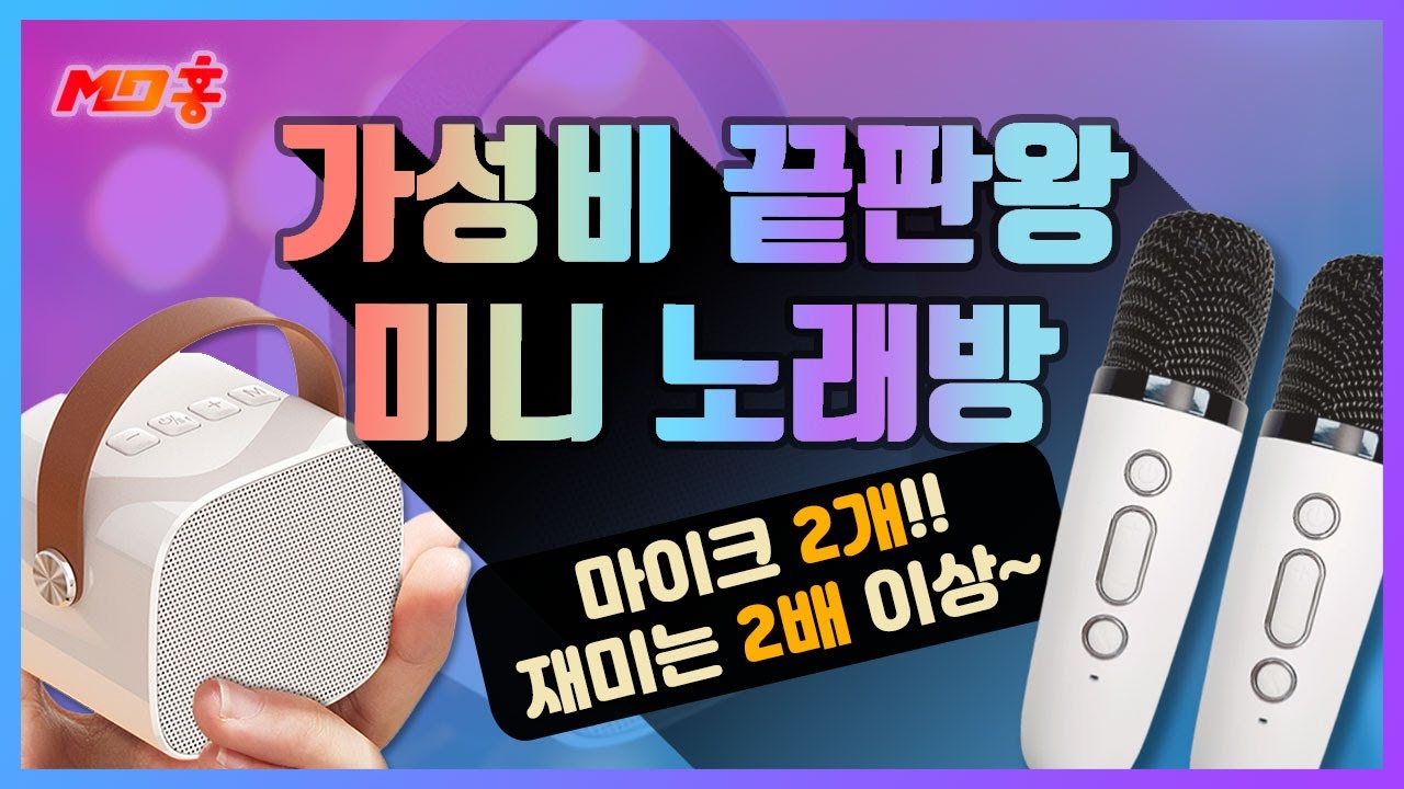 노래방 한번 갈 돈으로 구입한 가성비 노래방 마이크 2개 재미는 2배 이상 Youtube