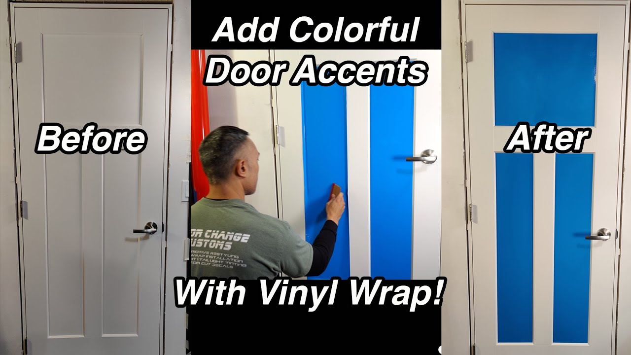 Level up your doors with vinyl wrap - YouTube