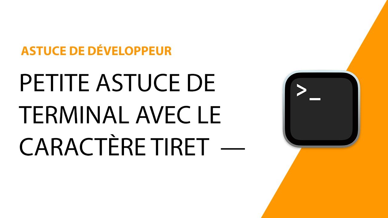 Astuce de terminal avec le caractère tiret - YouTube