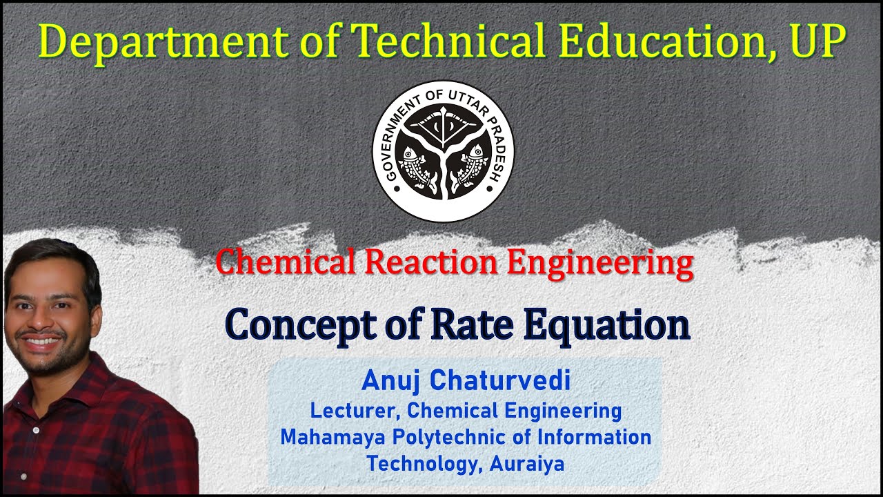 Concept of Rate Equation || CRE || Chemical Engineering - YouTube