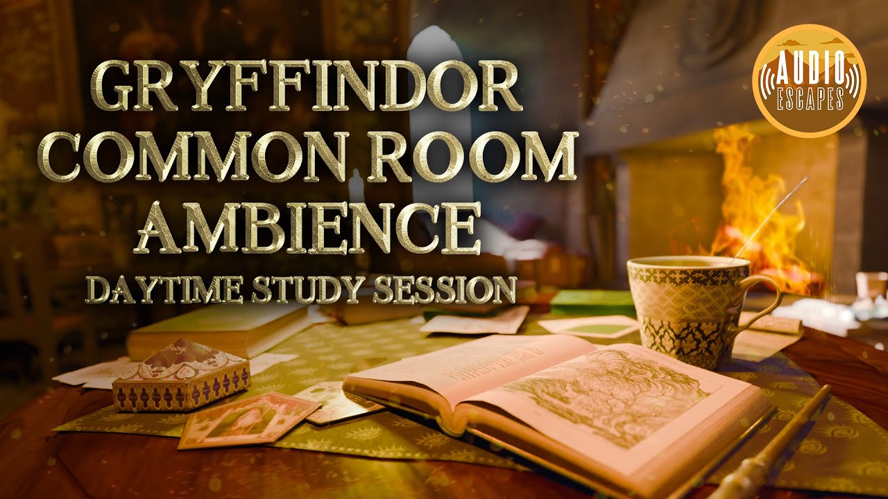 Gryffindor Common Room Ambience | Magical Study Session with Cozy Vibes ...