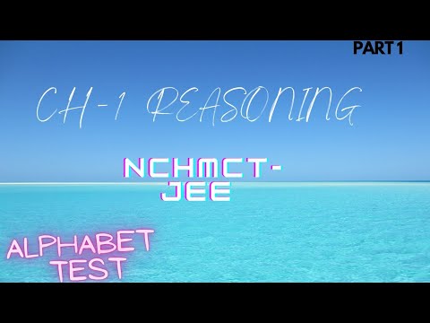 NCHMCT-JEE | REASONING CH - 1| PART - 1 || M.S 🙃 - YouTube