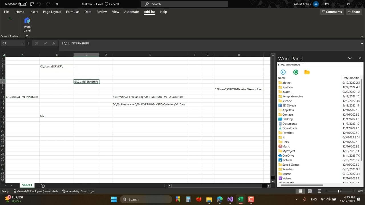VSTO Addin for Excel using C# - YouTube
