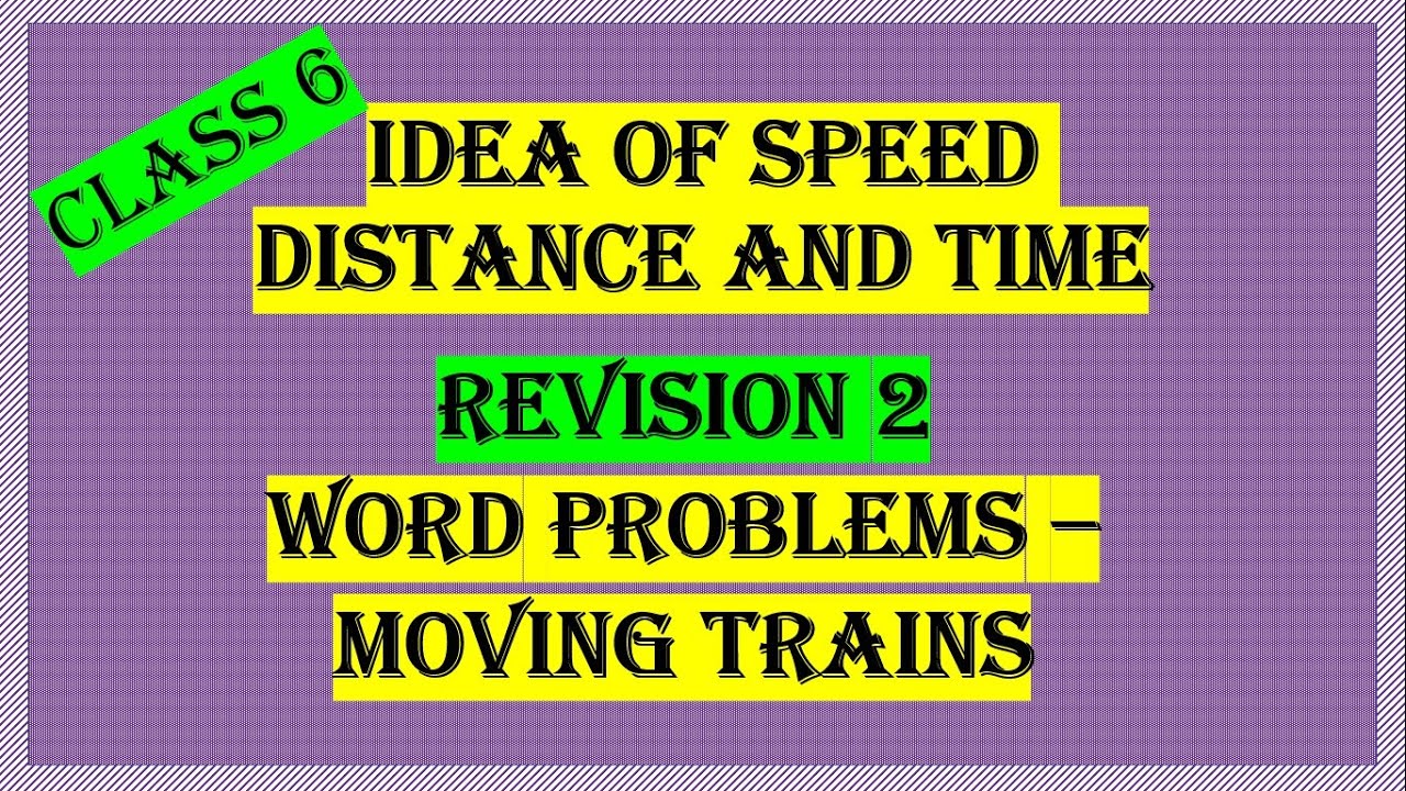 IDEA OF SPEED DISTANCE AND TIME REVISION 2 YouTube idea-of-speed-distance-and-time-revision-2-youtube