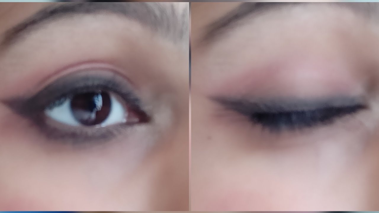 how to easy everyday smudge kohl eyes / black kohl smudge eyes / eye ...