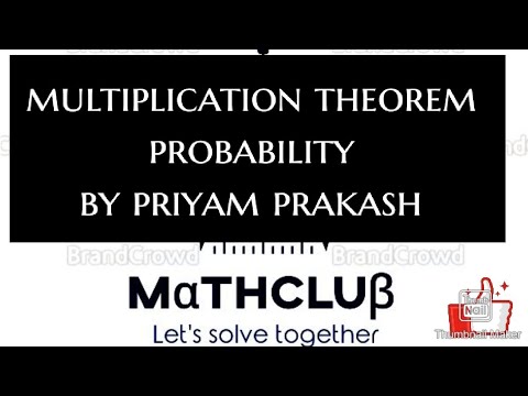 Multiplication theorem|| probability|| - YouTube