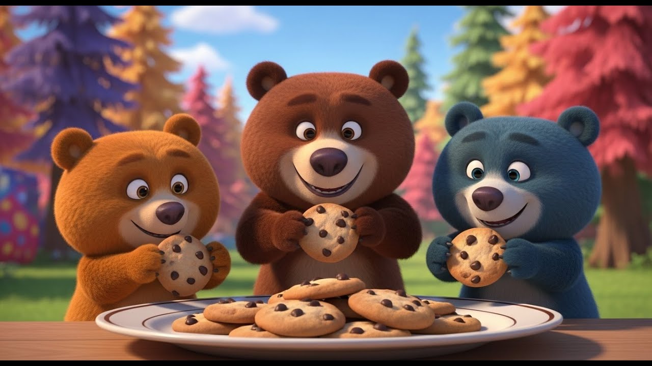 Seven Little Bears Eat Cookies | Fun Counting and Sweet Adventure - YouTube