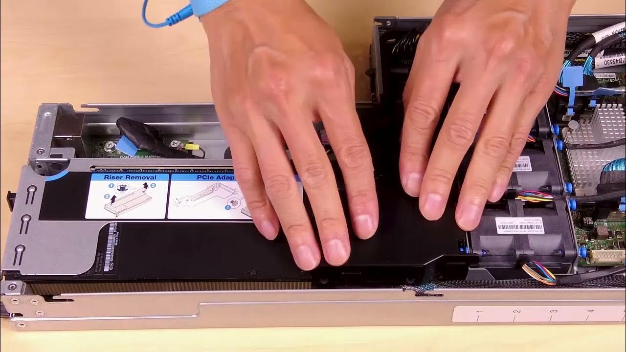 Lenovo Thinksystem Sd535 V3 Installing A Gpu Air Duct Youtube