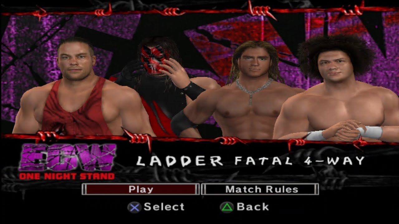 WWE SmackDown vs. Raw 2007 - Rob Van Dam vs Kane vs Johnny Nitro vs ...