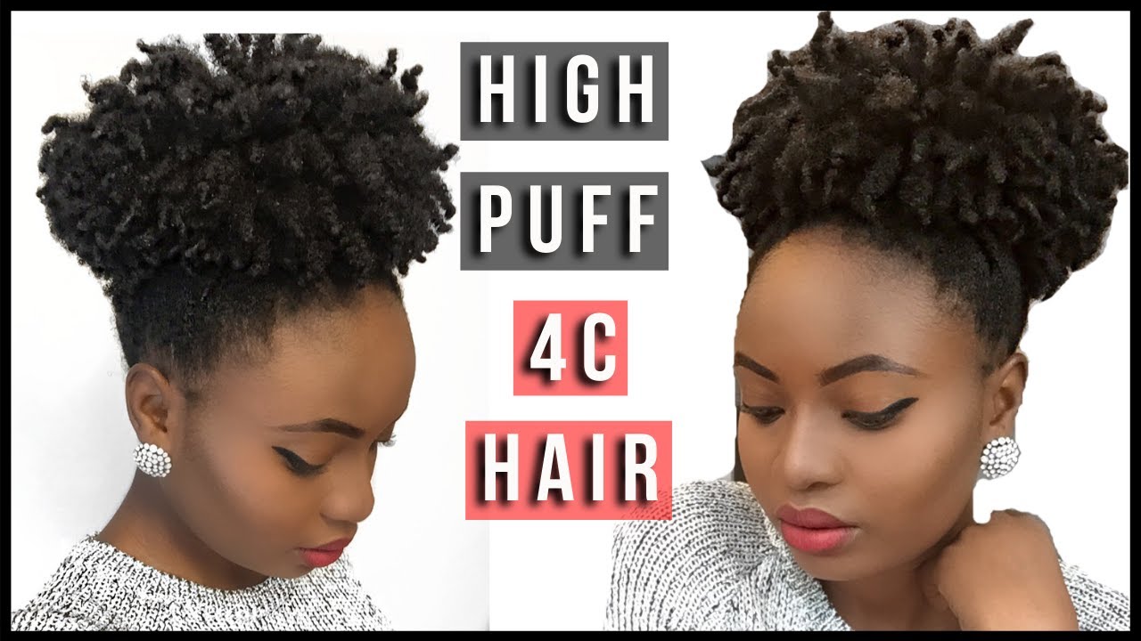 High Puff Tutorial on Natural Hair ( 4C ) | Feyisetan - YouTube