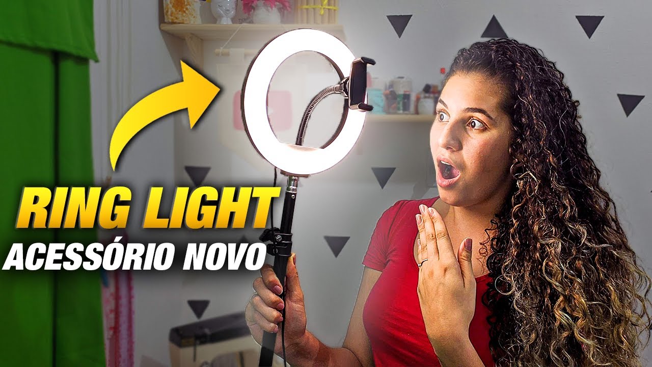 UNBOXING RING LIGHT 20 cm Chegou Minha RING LIGHT Acessório PARA (MEU ...