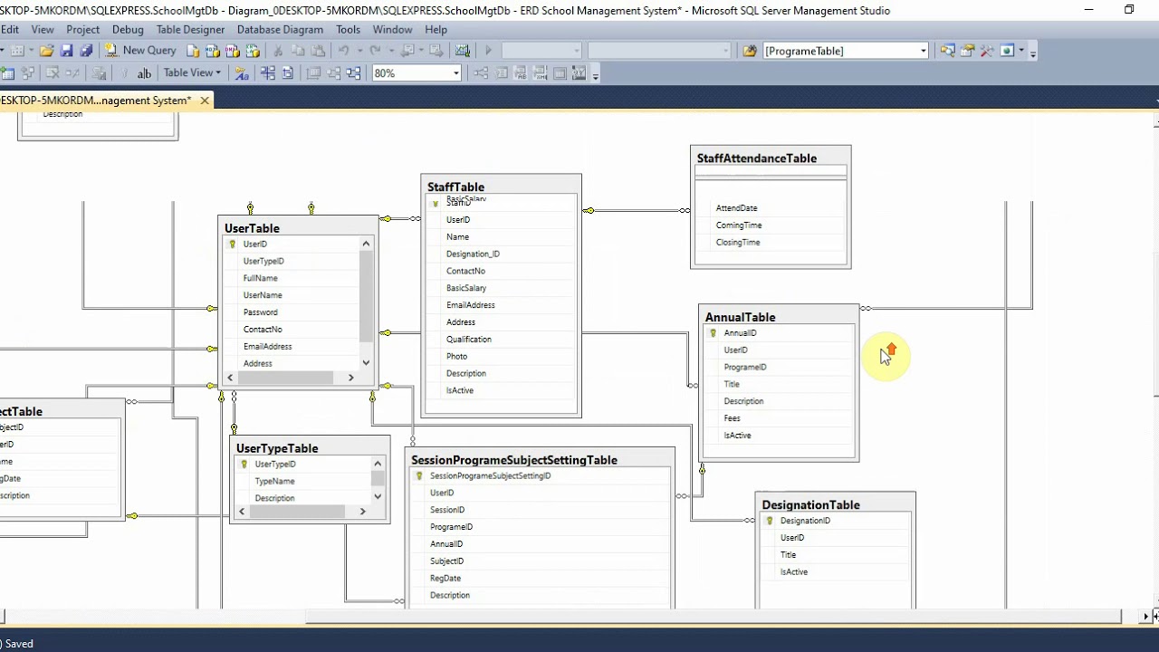 School Management System Part 5 Database In Sql Server Asp Net Mvc C Youtube