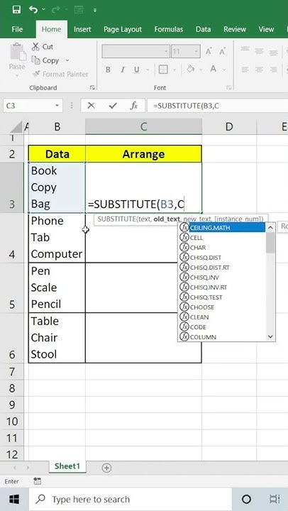 How to transform multiple line text in a single line in Excel | Excel ...