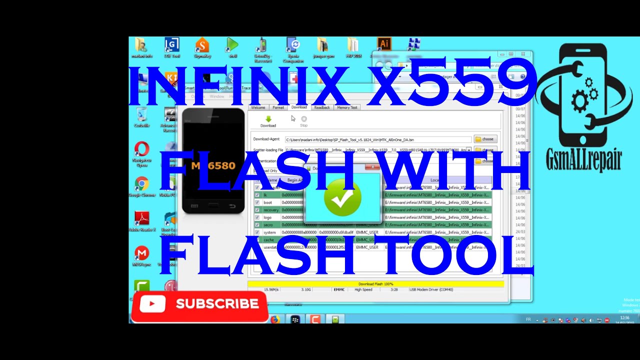 infinix x559 dead flash with flash tool - YouTube