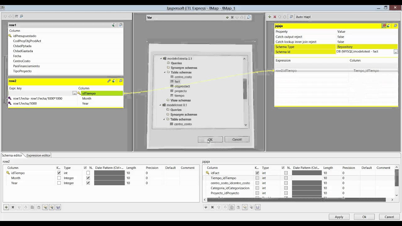 Jaspersoft ETL - Cargando Fact Table - YouTube