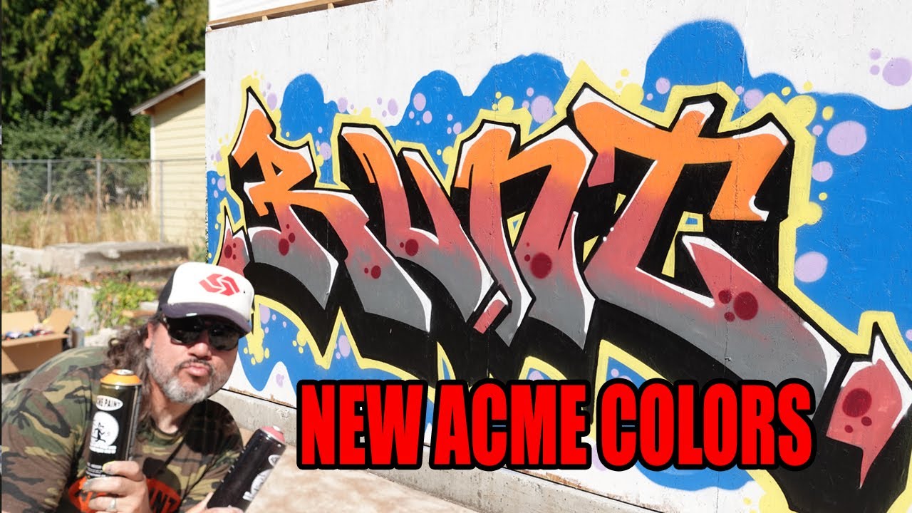 GR Paints a Piece With New ACME Colors - YouTube
