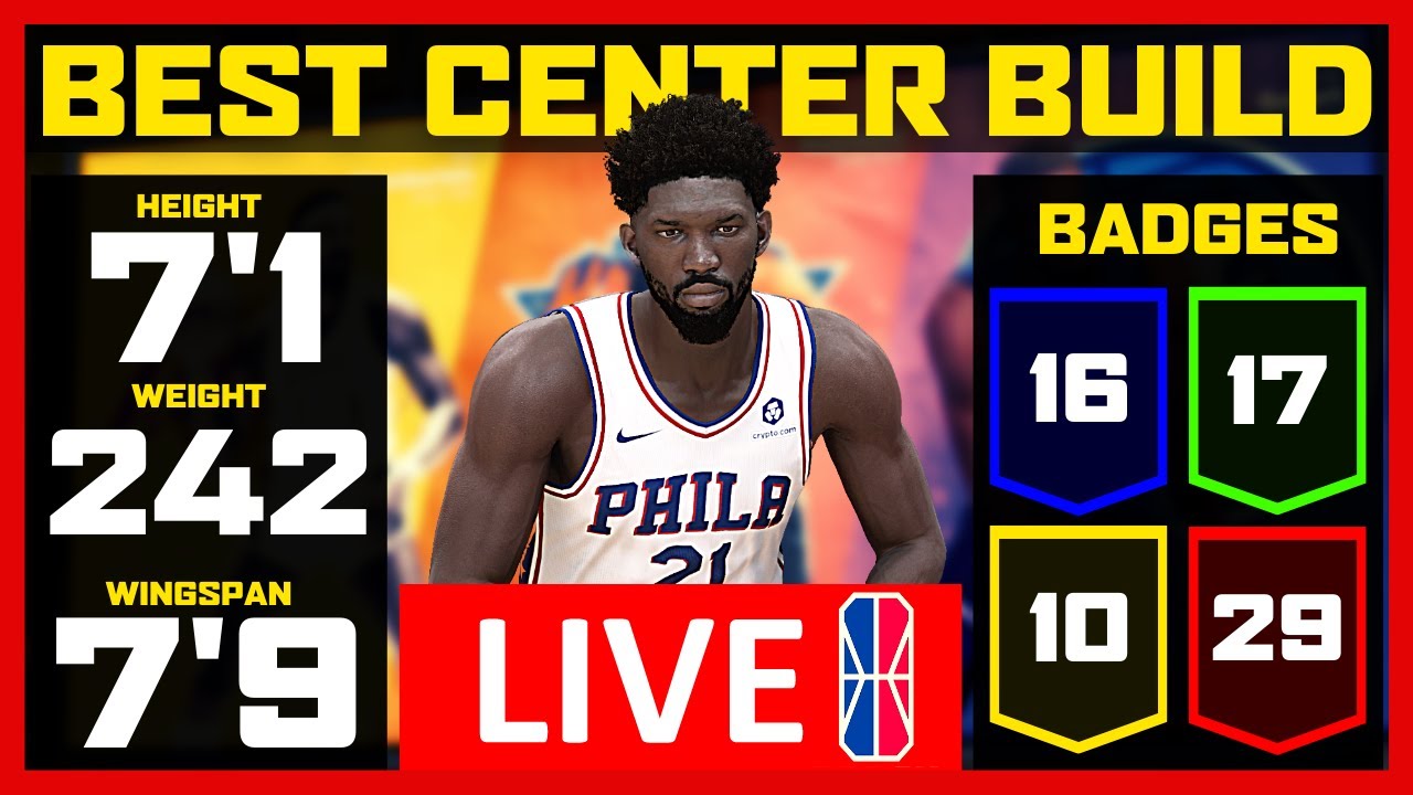 BEST CENTER BUILD NBA 2K23 BEST BIG MAN BUILD | Comp Pro Am Live Stream ...