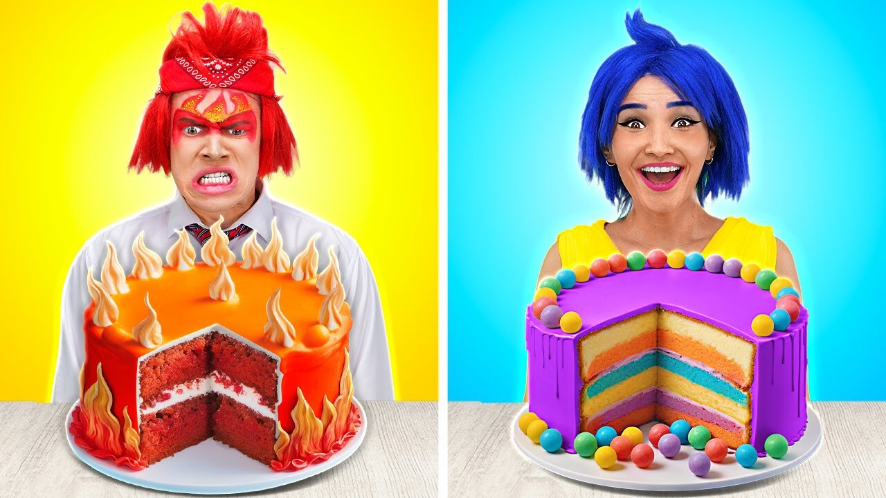 JOY vs. ANGER: Epic Cake Decorating Battle 🎂 From Mess to Masterpiece ...
