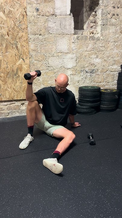 Seated db external rotation - YouTube