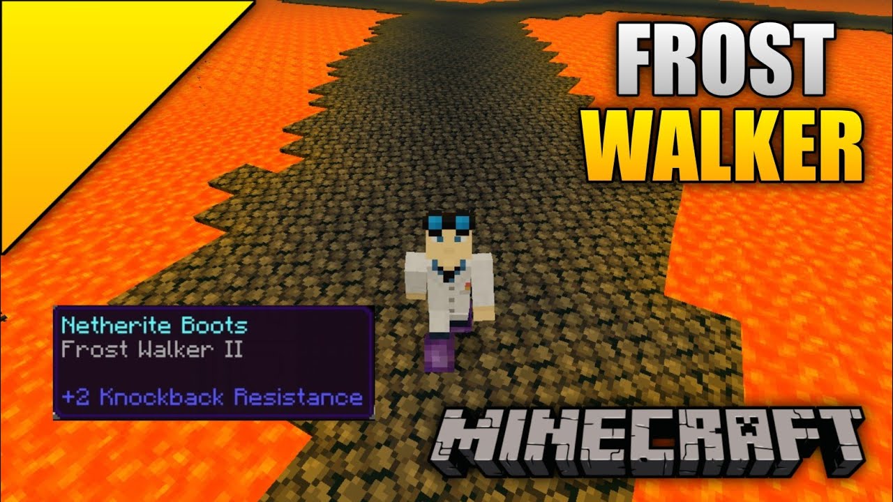 Cara Menggunakan Frost Walker Boots di Atas Lava - Minecraft - YouTube