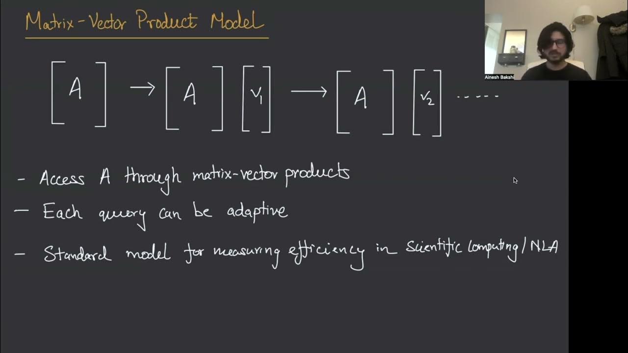 STOC 2022 - Low-Rank Approximation with 1/epsilon^(1/3) Matrix-Vector Products - YouTube