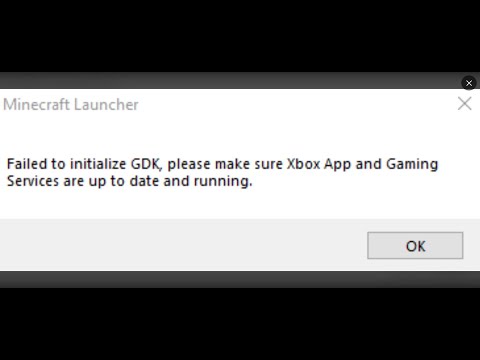 Fix Minecraft Launcher Error Failed To Initialize GDK Make Sure Xbox App/Gaming Services Are Running