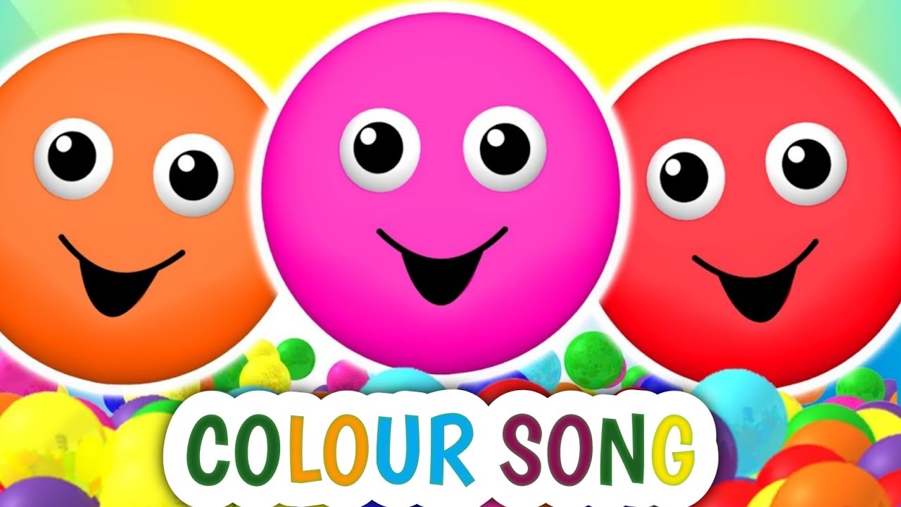 COLOURS SONG 🌈,Ten Colours Name in English 🌈🌈🧡 Colours song for kids ...