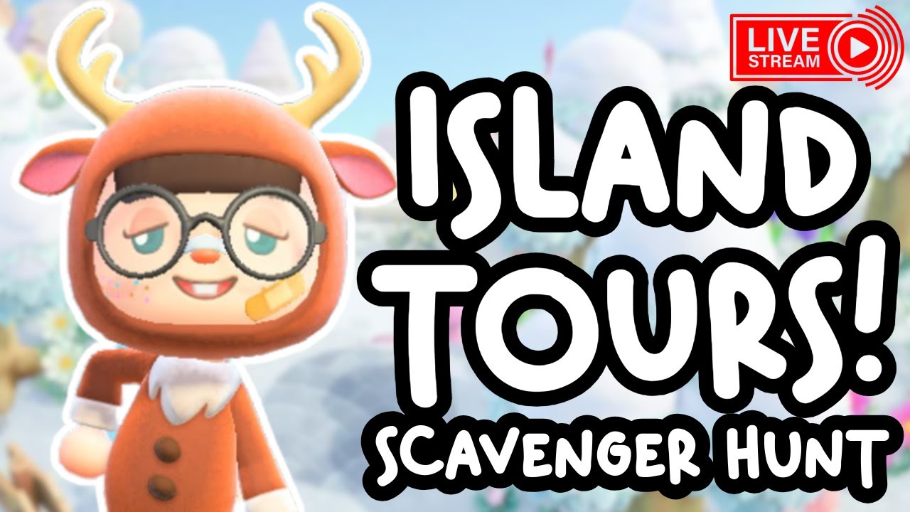 ISLAND TOURS! + scavenger hunt! | Animal Crossing New Horizons - YouTube