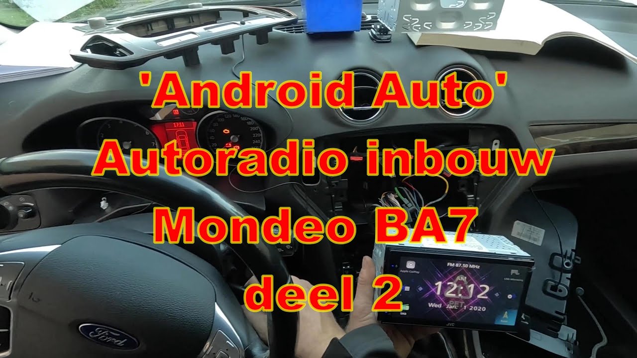 Een JVC Dubbeldin Autoradio met: 'Android Auto" monteren in een Ford ...