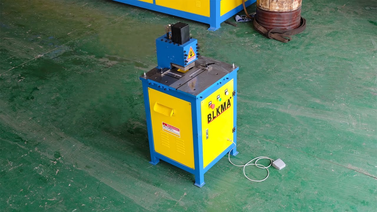 BLKMA Stainless steel hydraulic corner shearing machine / angle cutting ...