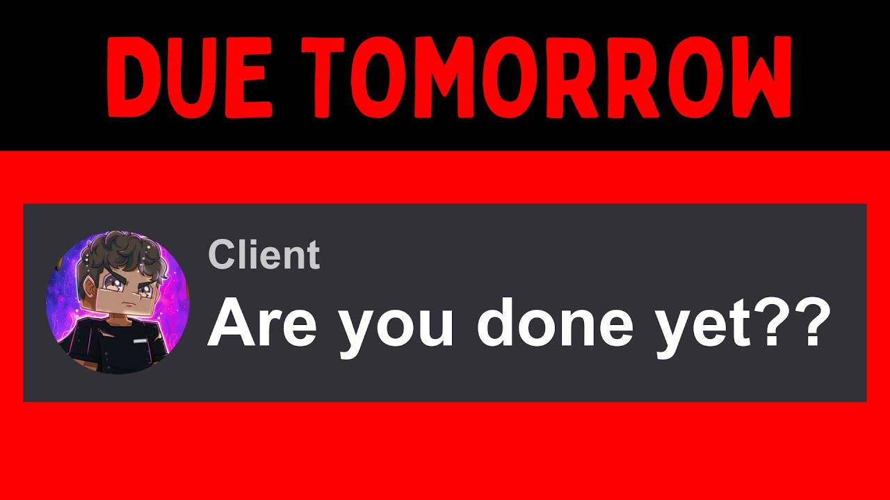 How To NEVER Miss An Editing Deadline Again... - YouTube