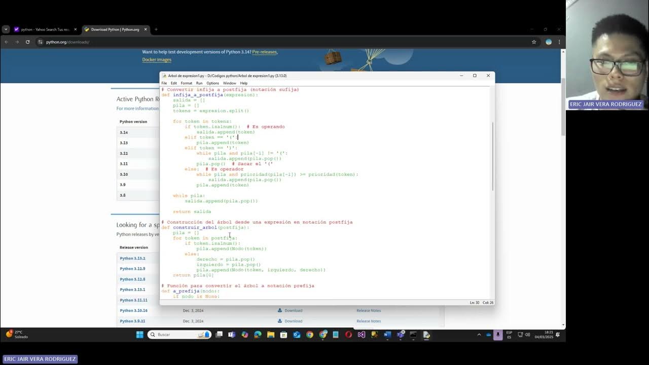 Generar arboles de Expresión con Python - Lenguajes y autómatas 2 - YouTube