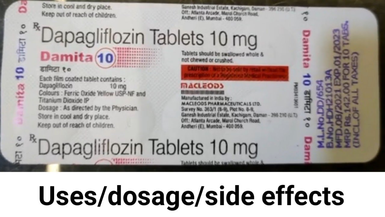 Damita 10 - dapagliflozin tablets 10mg in hindi - YouTube
