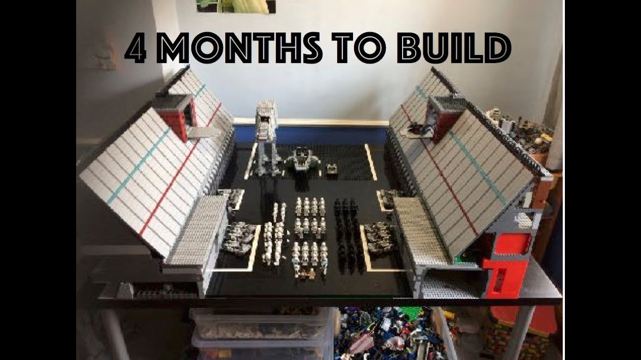 HUGE LEGO STAR WARS FIRST ORDER HANGER MOC (LAST JEDI SNOKES SHIP ...