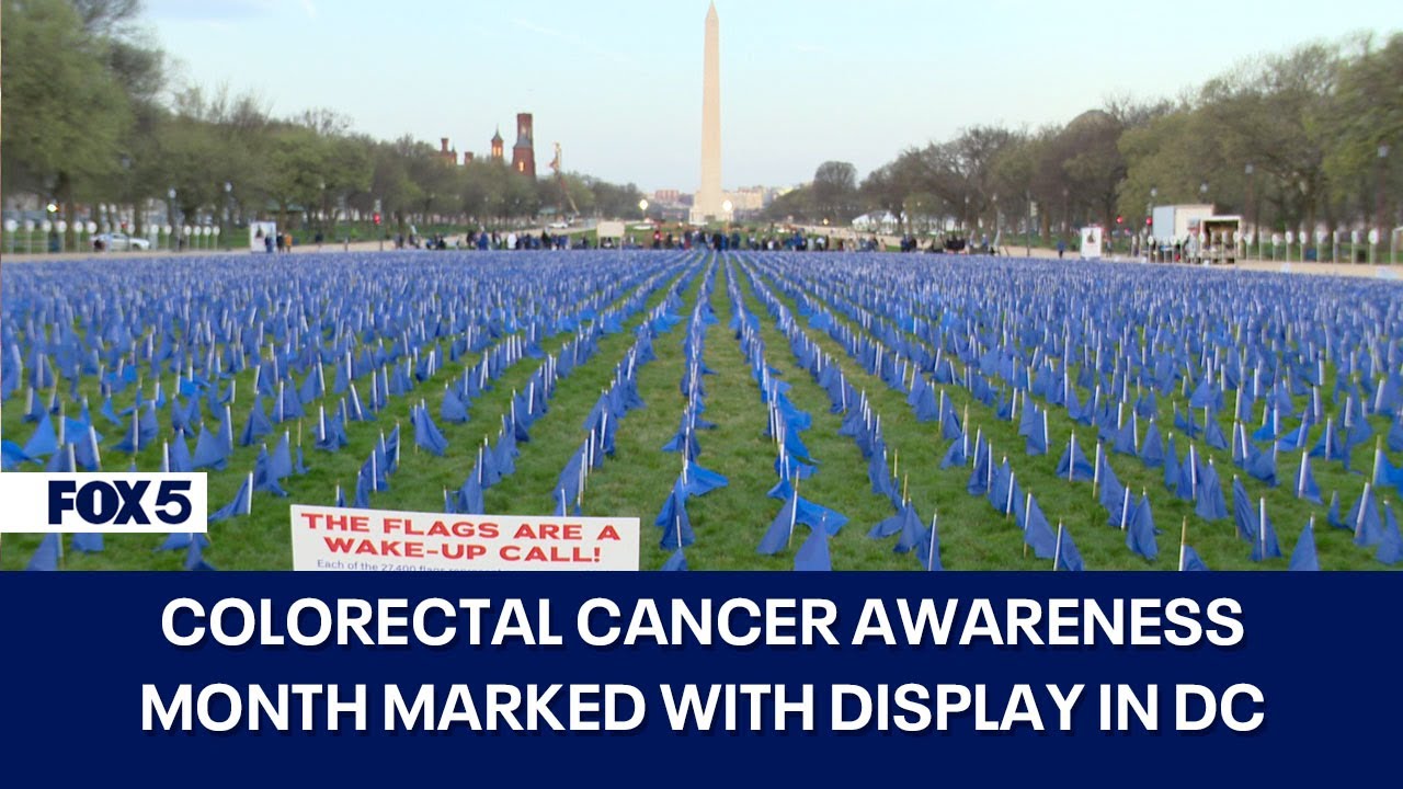 Colorectal Cancer Awareness Month marked with display on National Mall ...
