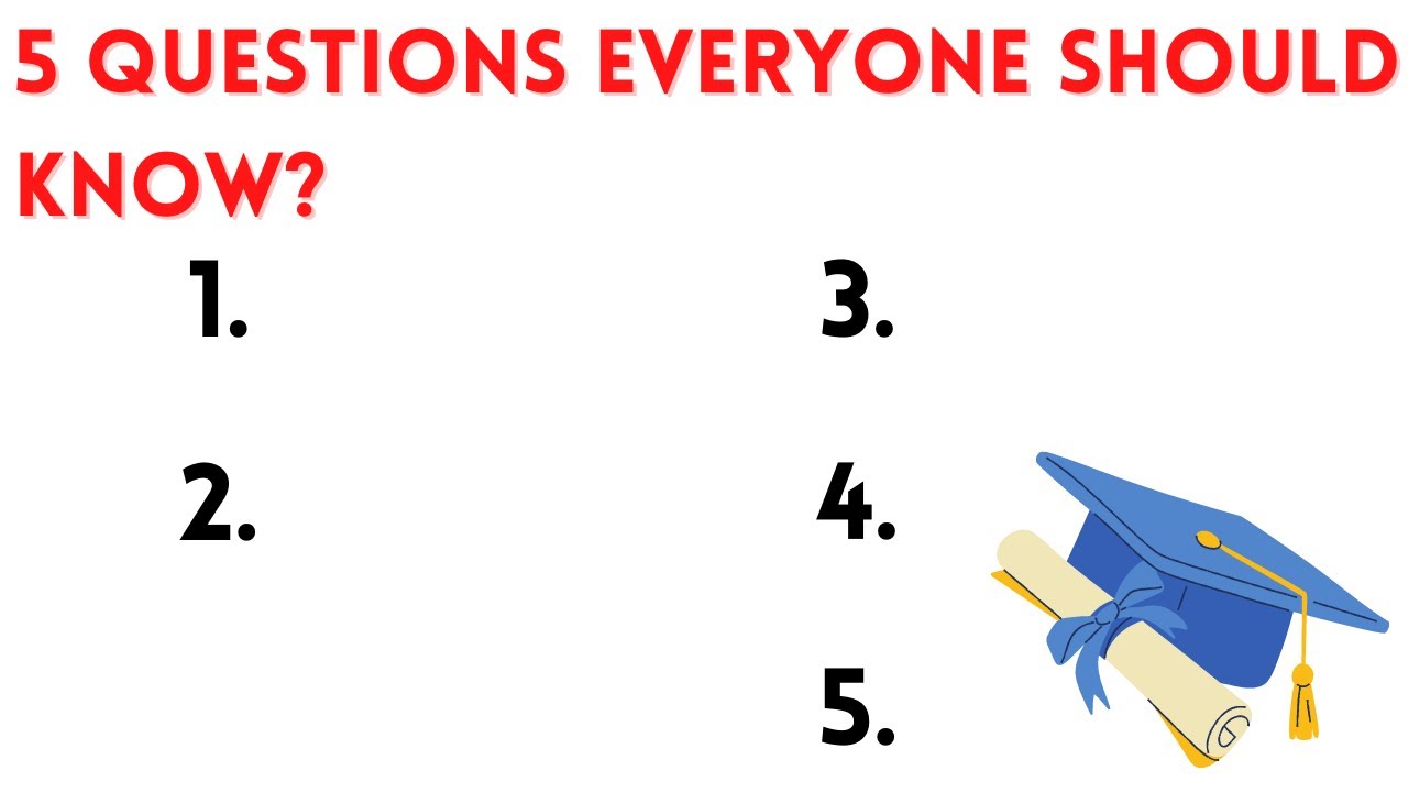 Can You Answer These 5 Questions? - YouTube