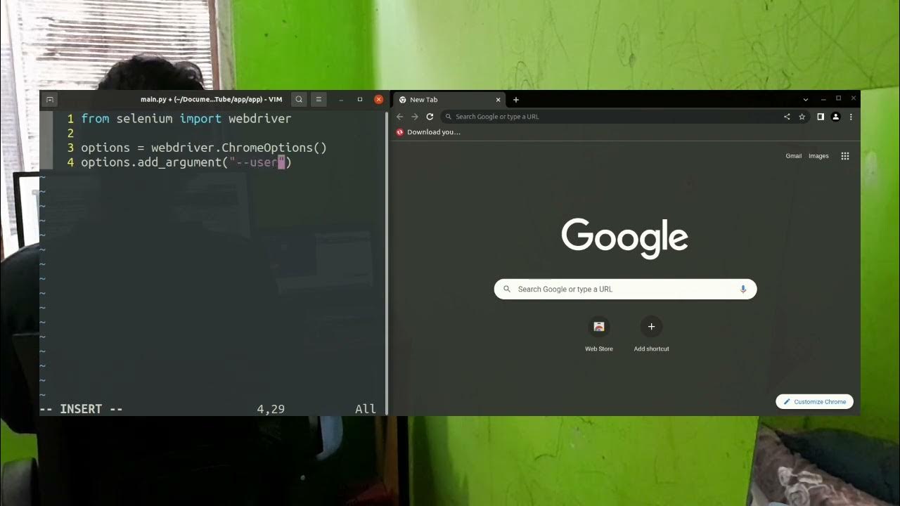Otomatisasi dasar menggunakan selenium + python - YouTube