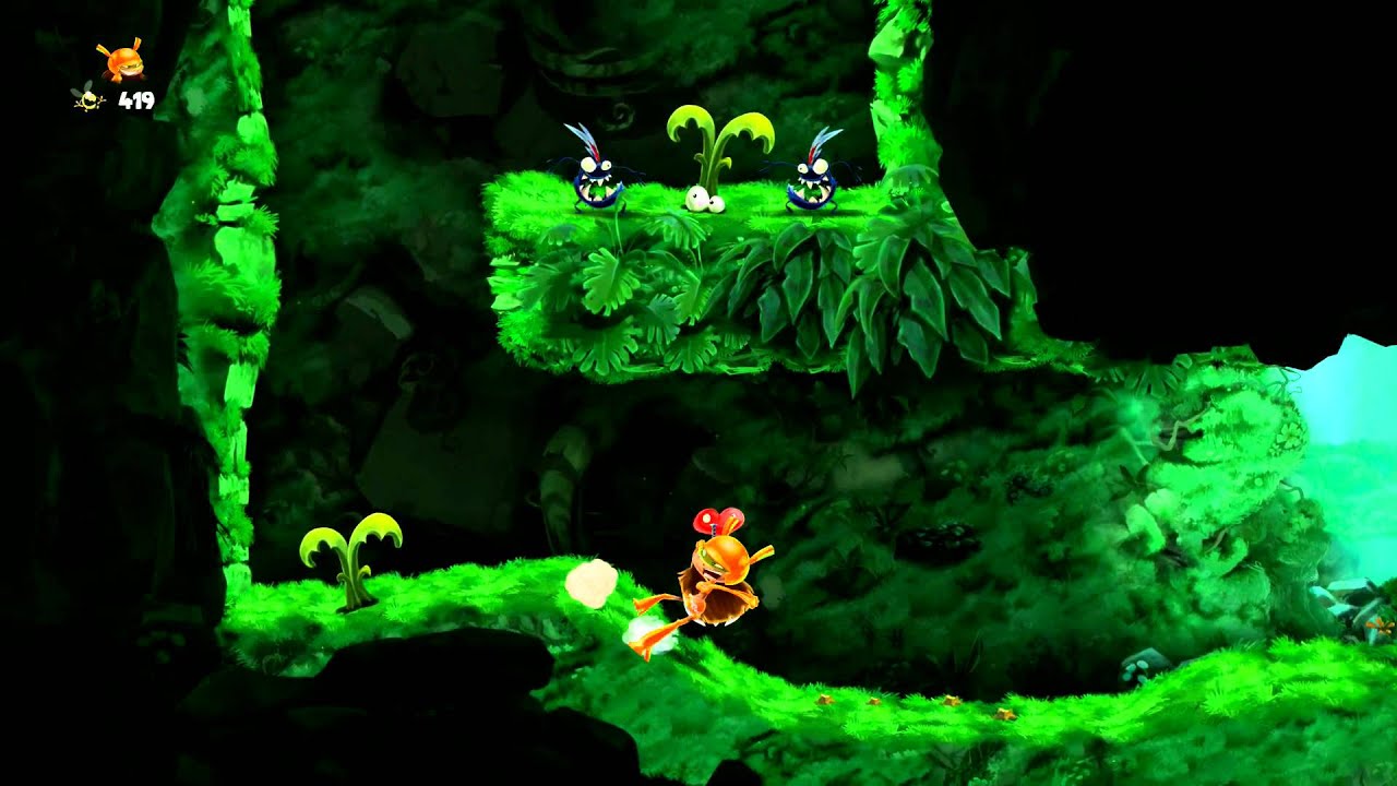 Rayman Legends Back To Origins Jibberish Jungle Climb Out All Teensies ...