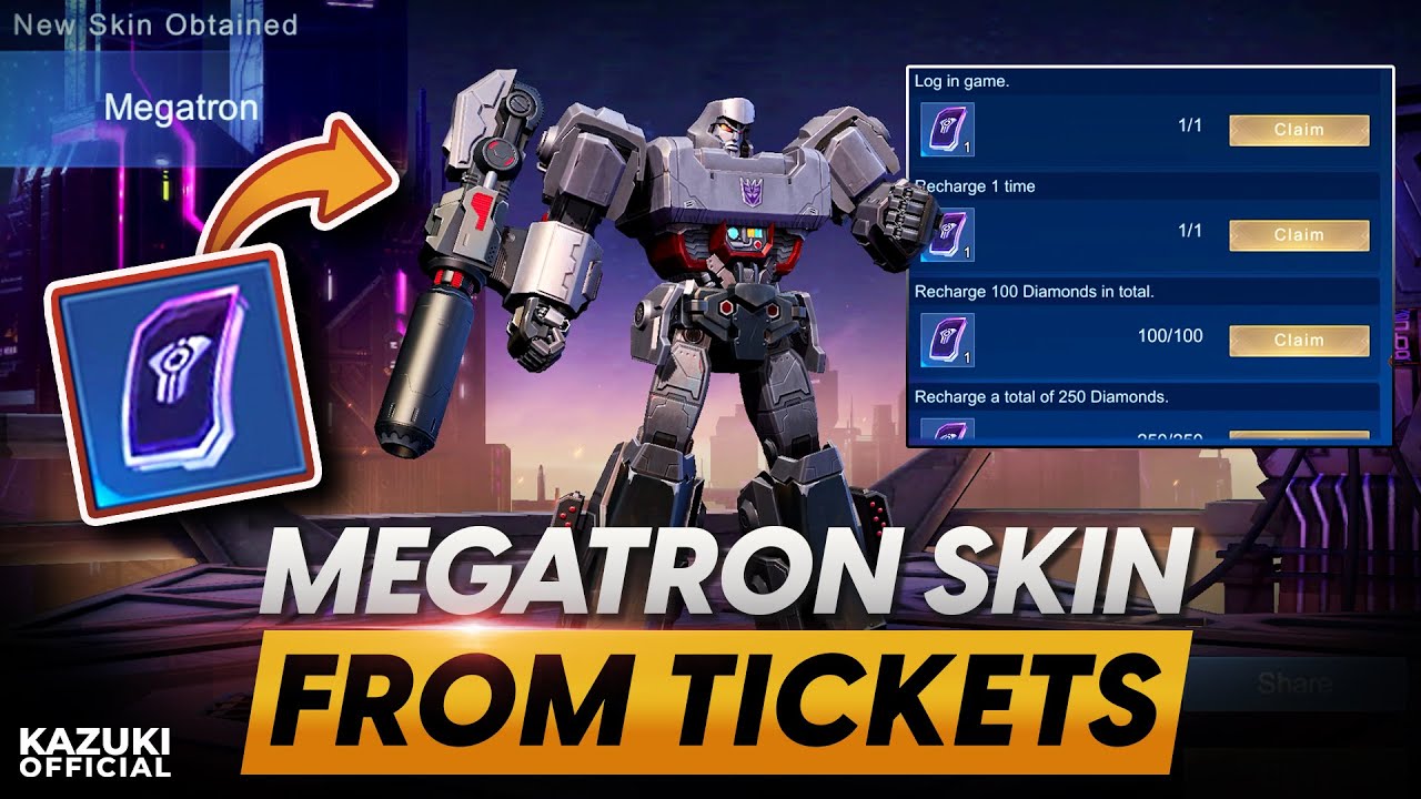 WATCH THIS BEFORE YOU DRAW WITH FREE TICKETS TO GET MEGATRON SKIN ...