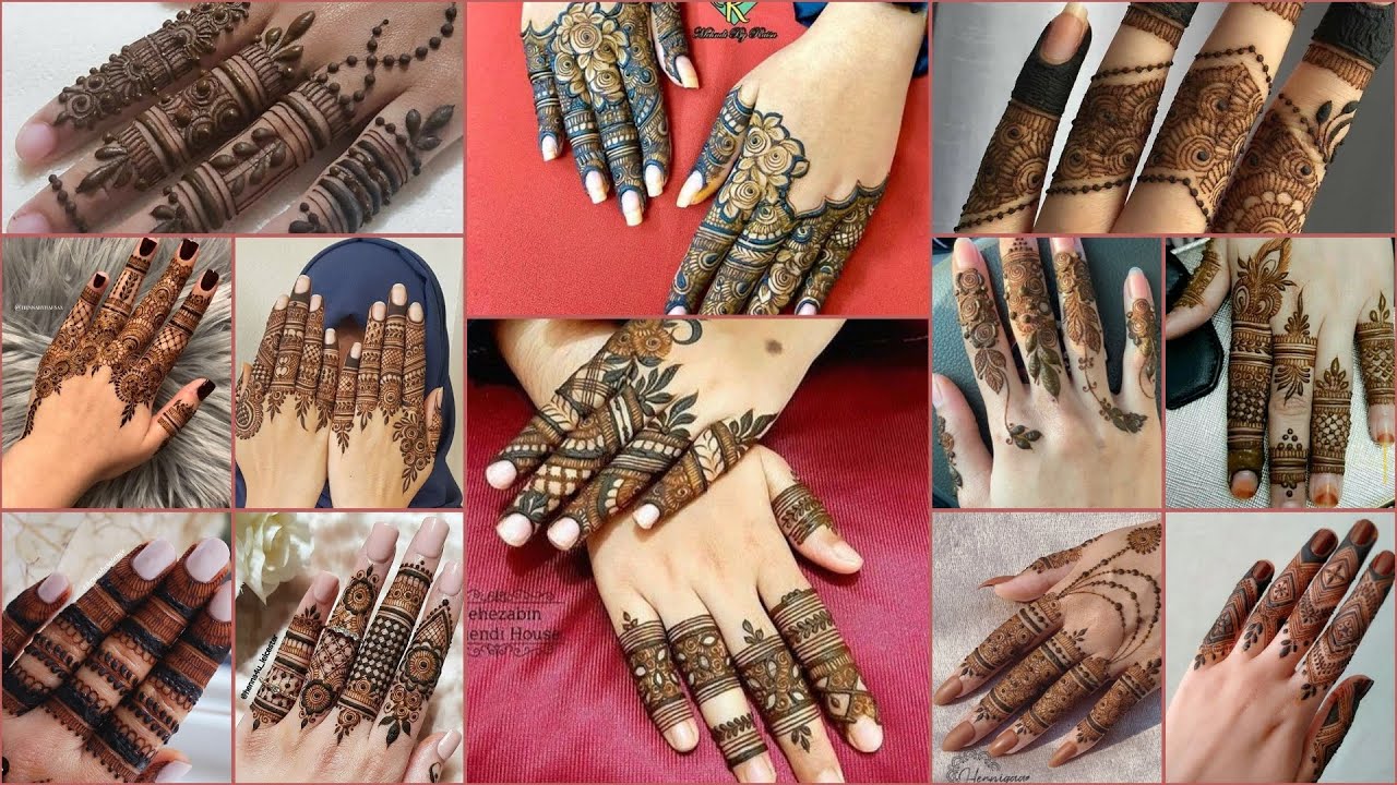 25new best trending finger mehndi design | wonderful simple finger ...