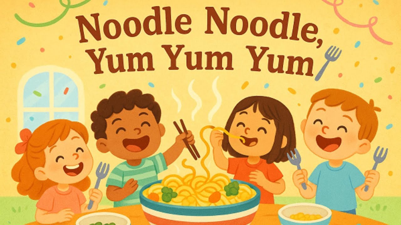 Noodle Noodle, Yum Yum Yum | Fun English Food Song for Kids About ...