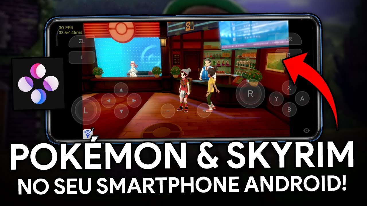 POKÉMON E SKYRIM RODANDO NO ANDROID PELO SKYLINE! - YouTube