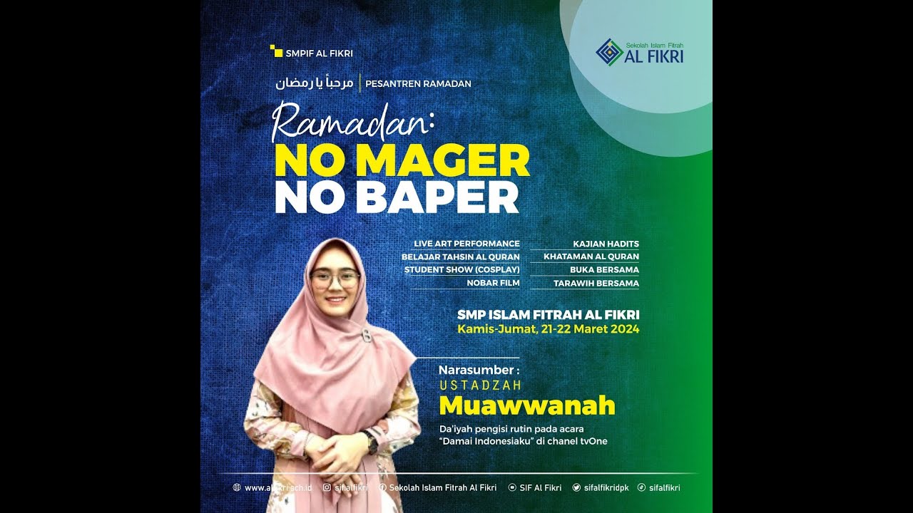 PESANTREN RAMADHAN SMPIF AL FIKRI 1445 H - YouTube
